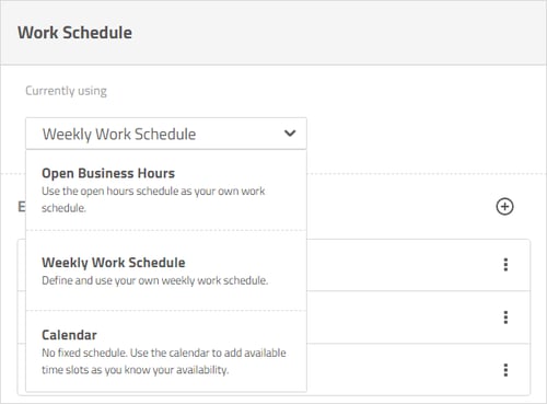 Managing Open and Work Hour Schedules using the API
